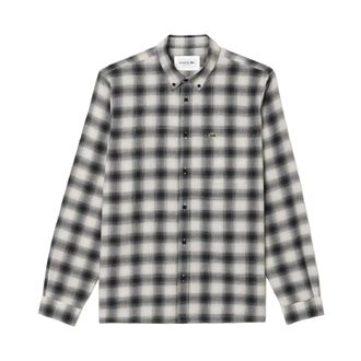 Lacoste Baumwoll-/Wollmischung Flanellhemd mit Karomuster - - Shirts - Herren - Mehrfarbig - M
