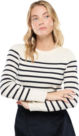 Armor Lux Damen 77280 Pullover, Mehrfarbig (Milk/Rich Navy 4fq), XXXX-Large (Herstellergr&ouml;&szlig;e: 8)