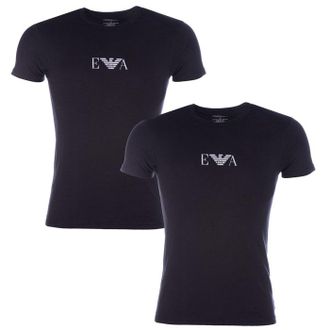 Armani 2er-Pack T-Shirts f&uuml;r M&auml;nner in Schwarz