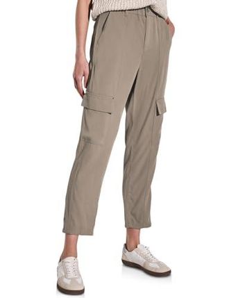 Street One A379040 Pantalon Paperbag Aspect Cargo, Pierre Vintage, 44W / 28L Femme
