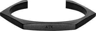 A|X Armani Exchange Herren-Armband Edelstahl Schwarz AXG0139001, Einheitsgröße, Edelstahl, Kein Edelstein