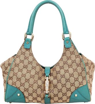 Gucci Crossbody Bags - Gucci GG Monogram Jackie Handbag - Gr. unisize - in Braun - f&uuml;r Damen
