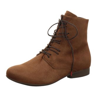 Think Damen GUAD2 Leder gef&uuml;tterte nachhaltige Stiefelette, 3000 Schoko, 37.5 EU