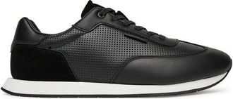 Calvin Klein Sneakers Low Prof Runn Laceup Perf Lth HM0HM01871 Schwarz