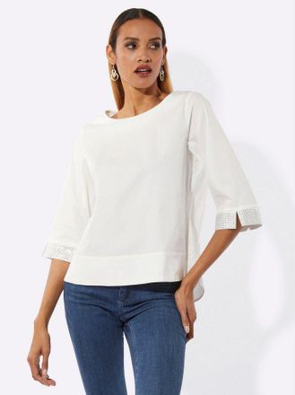 Cr&eacute;ation L Klassische Bluse Schlupfbluse 3/4-Arm