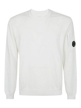 C.P. Company C. P. Company Pull Col Rond - Blanc