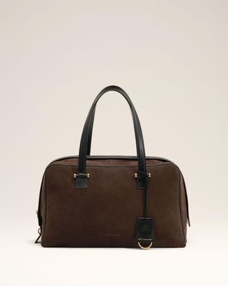 Ami Ami Paris - Sac bowling Georges marron en cuir de veau Marron Chocolat - TU - Unisex