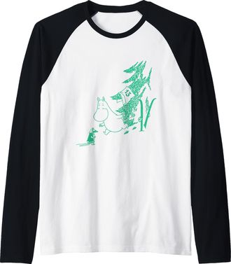 Moomin Green Moomintroll Apres Ski Wintersport Spiele Raglan