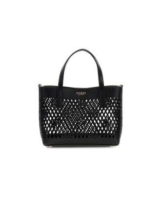 Guess Womens Tote Bag Black Polyurethane - Tote-Bags