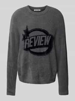 Review Strickpullover in Kunstfell-Optik