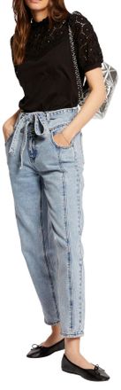 Morgan T-Shirt, kurz&auml;rmelig, bestickt, Schwarz, Gr&ouml;&szlig;e XS