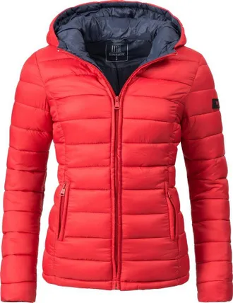 Marikoo Steppjacke Luci modische Damen &Uuml;bergangsjacke mit gro&szlig;er Kapuze