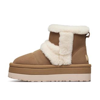Loriblu Wildleder-Stiefeletten mit Kunstfellfutter - - Shoes - Damen - Beige - 40 EU