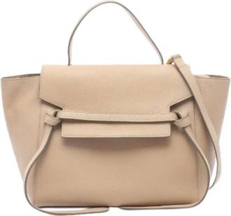 Celine Pre-owned Belt BAG Mini Sac bandouli&egrave;re en cuir 2-en-1 - Femme - Pre-owned - Beige - Taille: ONE Size