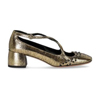 A.Bocca Herzdetail Gold Leder Pumpe - - Shoes - Damen - Gelb - 40 EU