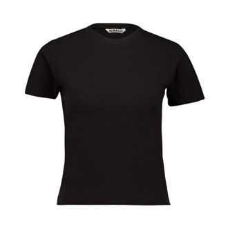 Auralee B&uuml;rstungs-Baumwoll-T-Shirt - - Tops - Damen - Schwarzk - M