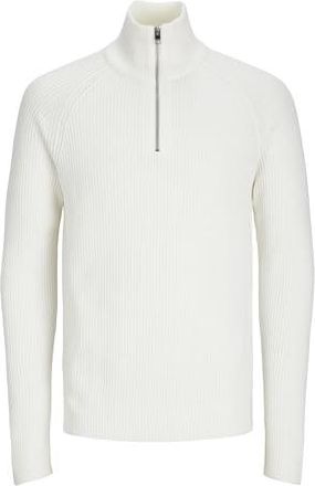 Jack & Jones Jjpannel Knit Half Zip Aw24 Pull en Tricot, Cloud Dancer, XXL Homme