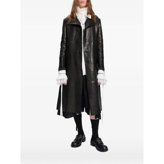 Ann Demeulemeester Lionel Leather Coat