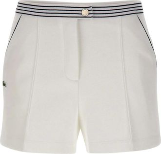 Lacoste Femme, Shorts, Blanc, Taille: 40 FR Short Piqu&eacute; Confection Fran&ccedil;aise