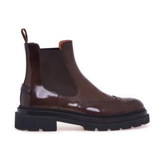 Santoni Herren, Schuhe, Braun, 42 1/2 EUGr&ouml;&szlig;e