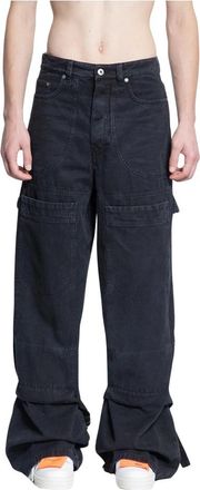 Off-white Homme, Jeans, Noir, Taille: W32 Canvas Carpenter Pants