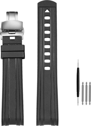 Generic 20mm 22mm Gummi Armband Für Omega 003 007 Planet Ocean AT150 Pin Schnalle Silikon Armband Uhr Band Armband