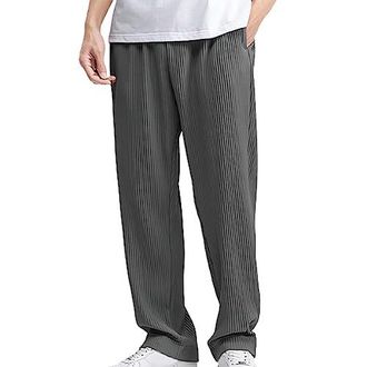 Generic Pantalon de d&eacute;tente pour homme - Pantalon chino ample - Coupe droite - Coupe ample - Pantalon de randonn&eacute;e ample - Pantalon de travail pour homme - Pa