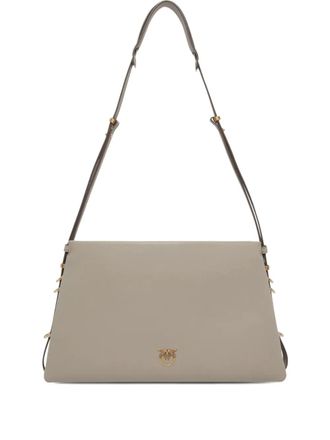 Pinko sac à bandoulière en cuir - Marron