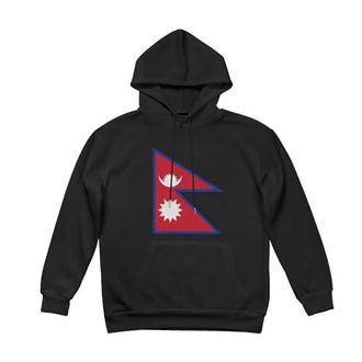 Generic Sweatshirt N&eacute;pal Doublure Polaire N&eacute;pal Drapeau Lettres Graphiques Pull Col Rond Manches Longues Coupe Ample Sweat V&ecirc;tewoments Plusieurs Couleurs du X