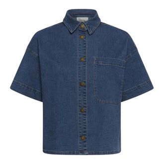 MY ESSENTIAL WARDROBE MWLinn 115 Boxy Shirt - - Blouses & Shirts - Damen - Blau - L