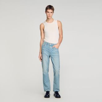 Sandro Regular-Jeans mit Square Cross