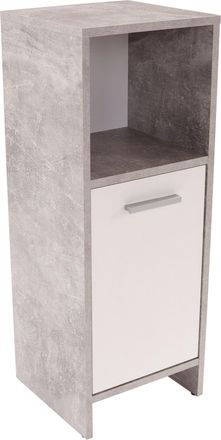 MID.YOU Mid.you Unterschrank, Hellgrau, Holzwerkstoff, 3 F&auml;cher, 32x82x28 cm, Typenauswahl, Badezimmer, Badezimmerschr&auml;nke, Bad Unterschr&auml;nke