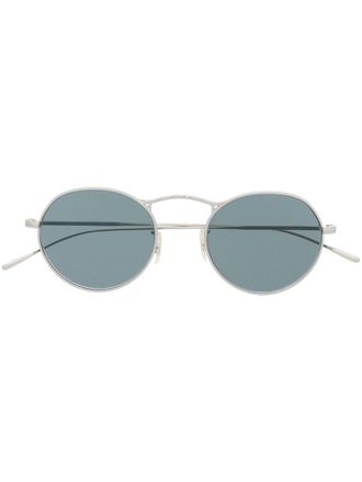 Oliver Peoples lunettes de soleil M-4 30th &agrave; monture ronde - Argent