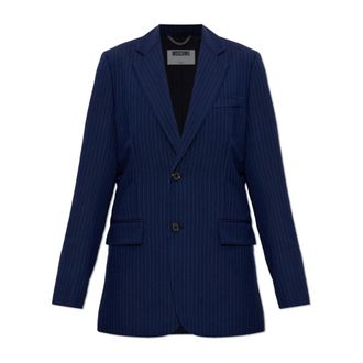Moschino Blazer aus Materialmix - - Jackets - Damen - Blau - M