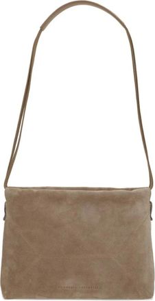 Brunello Cucinelli Femme, Sacs, Beige, Taille: ONE Size BC Duo Suede Shoulder Bag