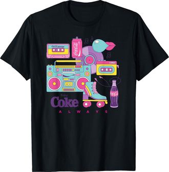 Coca Cola Ware Enjoy Coke Always Retro Neon 80s Style Logo T-Shirt