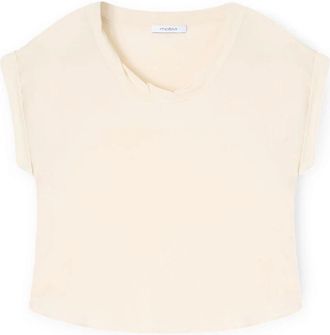 Motivi Femme, Blouses et Chemises, Beige, Taille: 36 FR Blouse avec d&eacute;tail torsad&eacute;