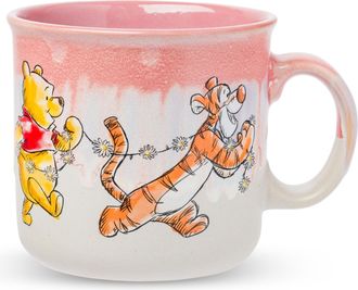Silver Buffalo Winnie the Pooh Group Tasse mit reaktiver Glasur, Keramik, Camper, 590 ml