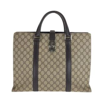 Gucci Sac business en cuir et toile GG Supreme Pre-owned - Homme - Pre-owned - Multicolore - Taille: ONE Size