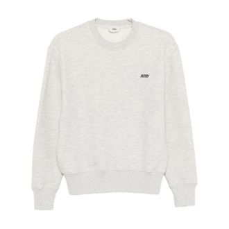 Autry Sweatshirt mit gesticktem Logo - - Sweatshirts & Hoodies - Damen - Grau - S