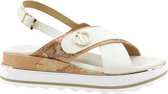 Alviero Martini 1A Classe Femme, Chaussures, Blanc, Taille: 37 EU Sandales Plates