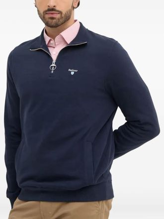 Barbour sweat zipp&eacute; - Bleu