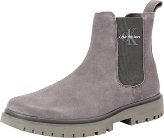 Calvin Klein Jeans Herren EVA-Stiefel MID Chelsea Iconic DR YM0YM01080, Grau (Triple Charcoal Grey), Größe 45, Grau Triple Charcoal Grey, 45 EU