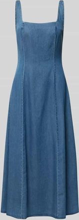 Jake*s Casual Midikleid in Denim-Optik mit Karree-Ausschnitt