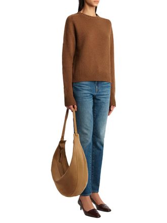 Khaite Cashmere Crew Neck Sweater - Brown