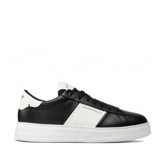 Emporio Armani Homme, Chaussures, Noir, Taille: 40 EU Baskets basses noires X4X570Xn010Q475