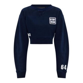 Dsquared2 Femme, Sweatshirts et sweats à capuche, Bleu, Taille: 36 FR SweaT-shirt avec logo