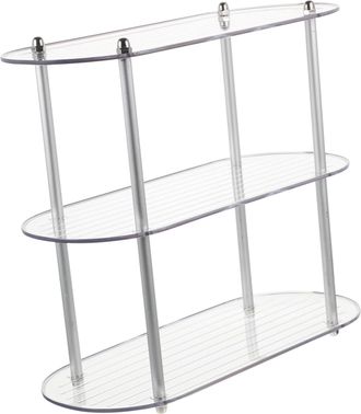 PartyKindom Abnehmbares Aufbewahrungsregal Aus Transparentem Kunststoff Mehrschichtiges Desktop Organizer Für Kosmetik Und Badezimmer Platzsparend Mit Großem Fass