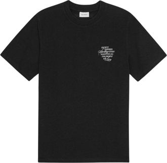 Les Deux Homme, Tops, Noir, Taille: XL T-shirt Cotone