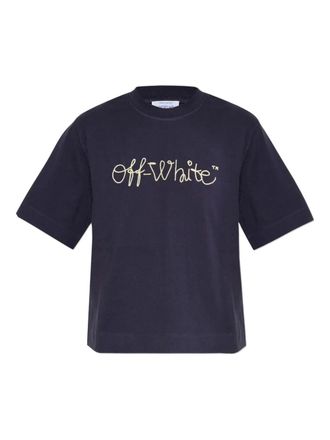 Off-white T-shirt avec logo brod&eacute;